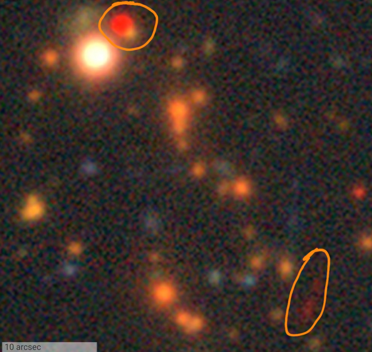 Perhaps the red 'blob' & the red arc are the same object🔍 - Interesting ...