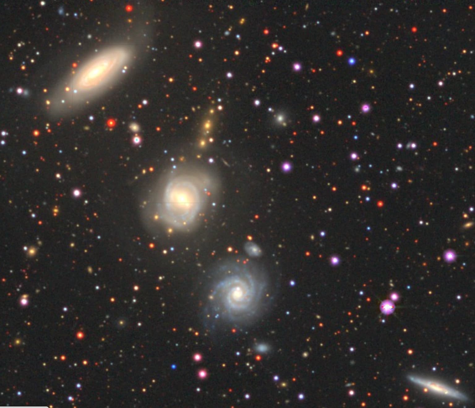 Beautiful variety of spirals on display here ~ z = 00.20, 00.20 & 00.19 ...